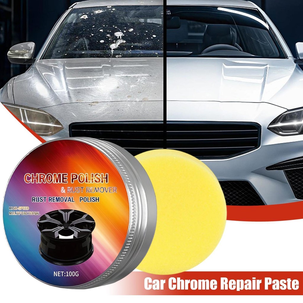 Chrome PolishHigh Gloss Polishing Finish 100g Heavy Duty Multi-Purpose ...
