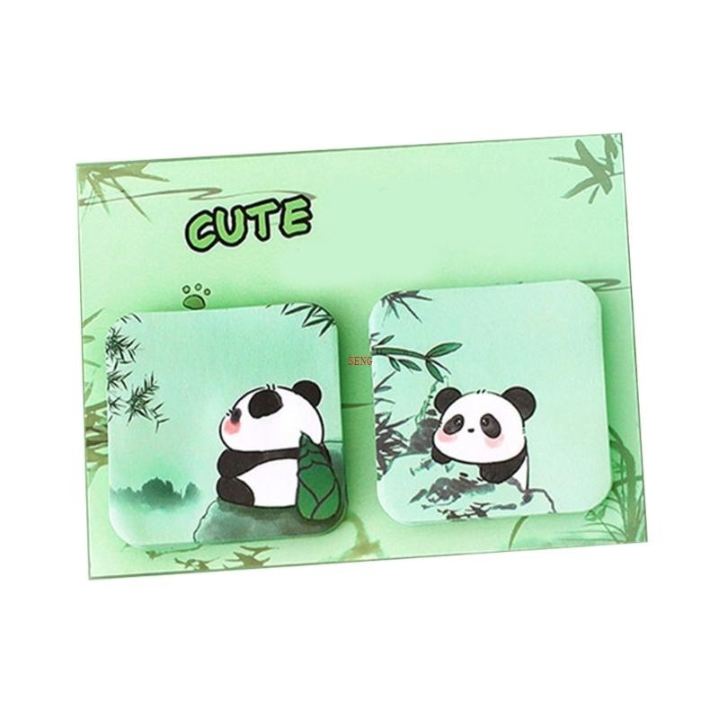 Seng 60Sheets การ์ตูน Panda Notes กระดาษ 50x50 มม. Sticky Notes Pad ...