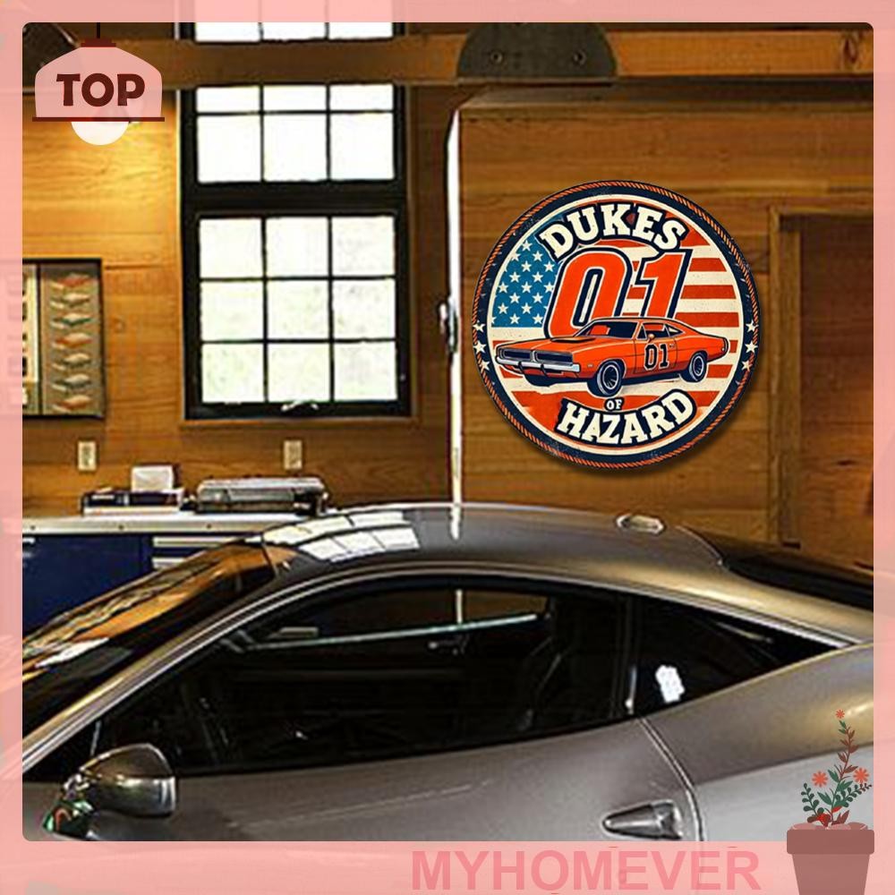 โลหะ Dukes Brothers ป้ายดีบุกรอบภาพวาดเหล็ก Wall Home Bar Decor30x30 ...