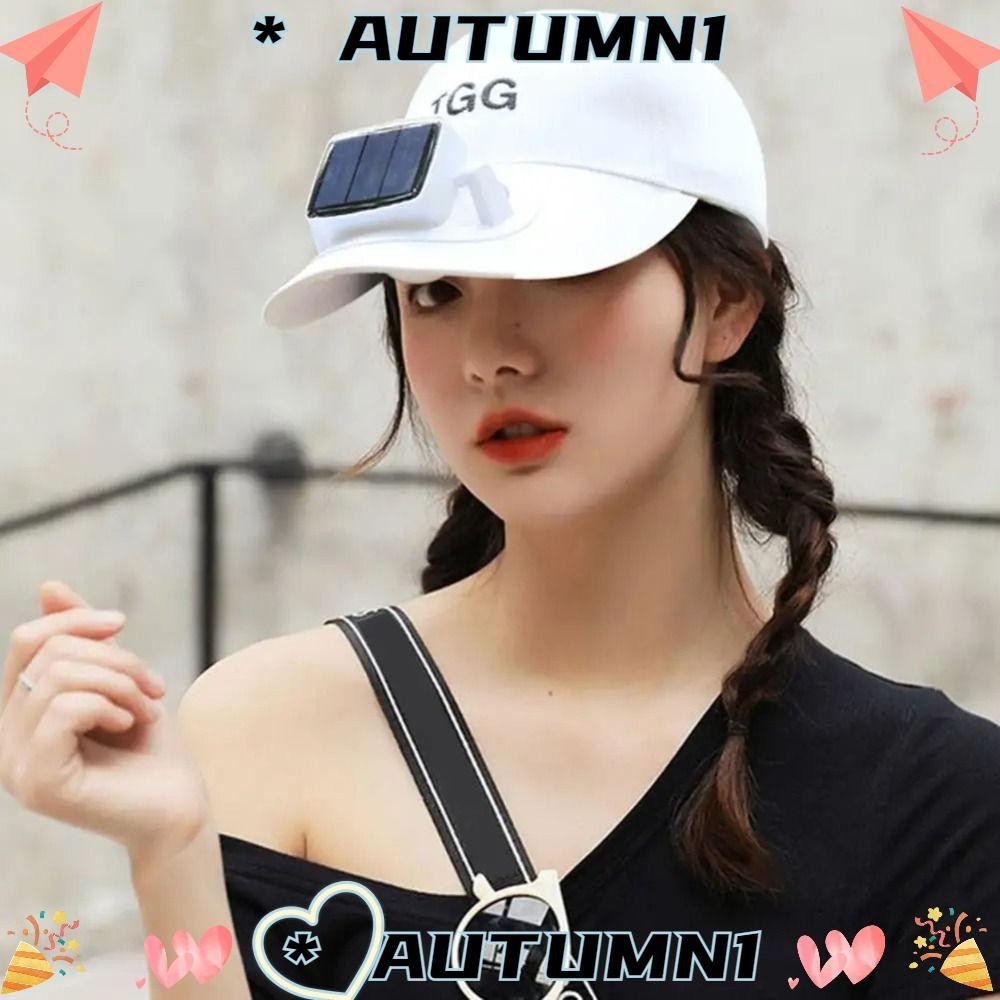 AUTUMN1 พัดลม Sunhat, พร้อมพัดลมระบายความร้อนพัดลมชาร์จเบสบอลหมวก, Casual Strong Wind พัดลมที่ ...