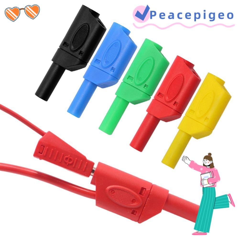 PEACEPIGEO ปลั๊กกล้วย, ขั้วต่อปลั๊กกล้วยวางซ้อนกันได้สีดําสีแดง, DIY 4 มม. ปลั๊กกล้วยลวดบัดกรี ...