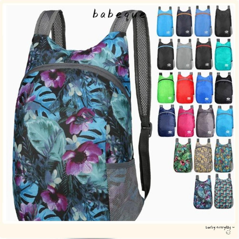 BABEQUE Folding Handy Bag 8 สี Ultralight Nano Waterproof Travel Daypack | Shopee Thailand