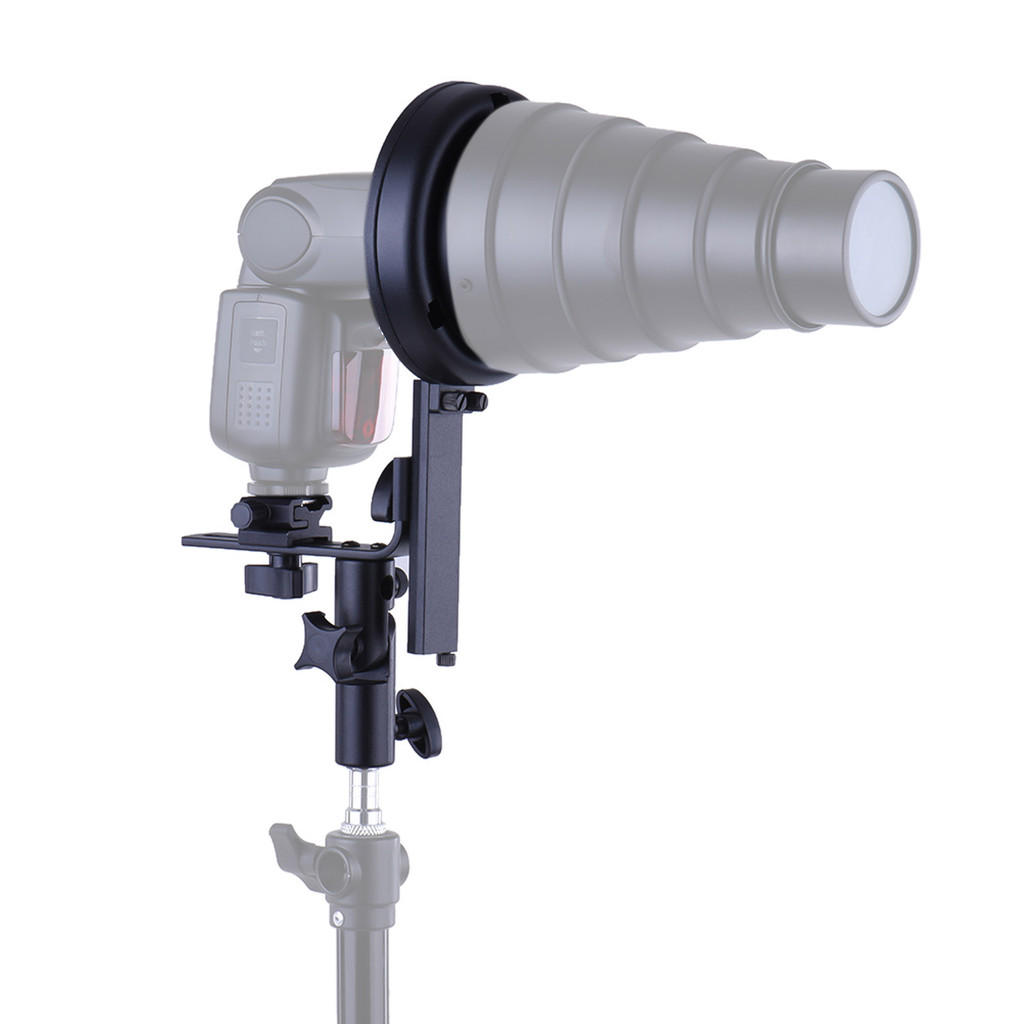 Flash Bracket L-Bracket Speedlight Speedlite Flash Mount พร้อมอะแดปเตอร ...