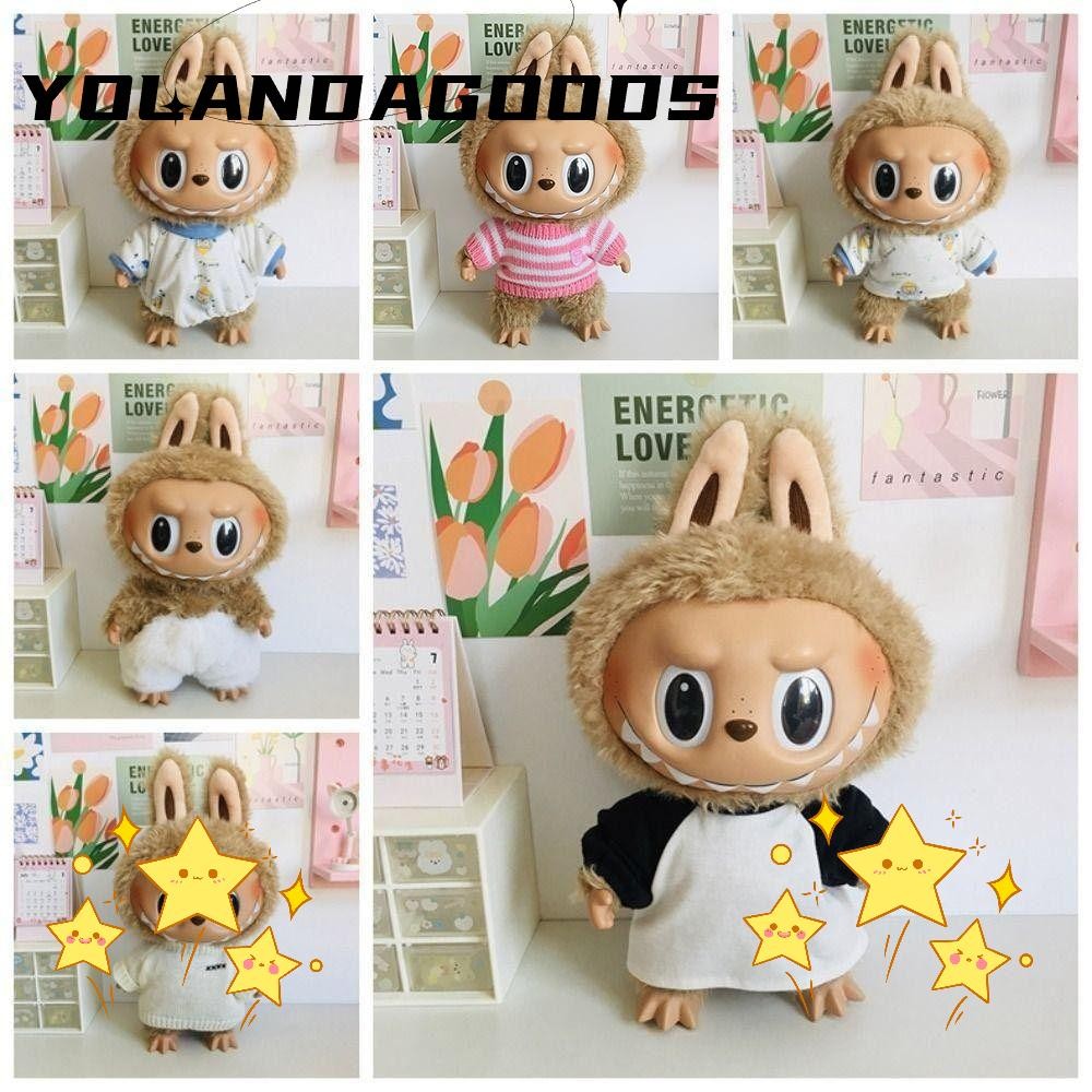 Yola ตุ๊กตาไวนิลเสื้อผ้า, DIY Labubu Time To Chill Filled Labubu ตุ๊กตา ...