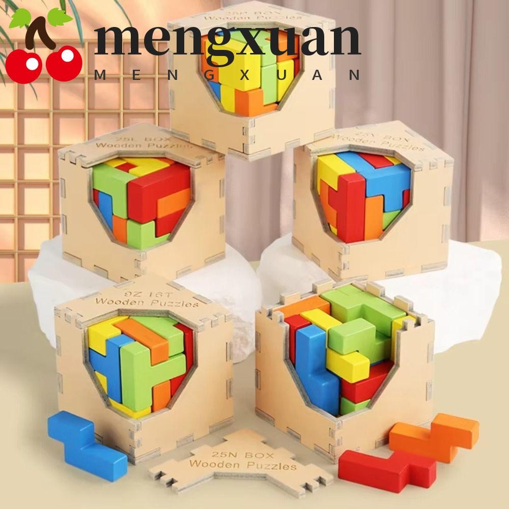 Mengxuan IQ Puzzle Mind Brain Teaser, กล่องบล็อกตัวต่อไม้ IQ 3D, การ ...