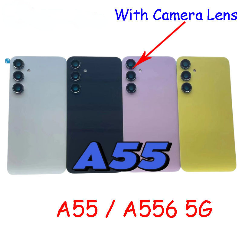 คุณภาพ AAAA สําหรับ Samsung Galaxy A55 A556 5G ฝาหลังแบตเตอรี่พร้อม ...