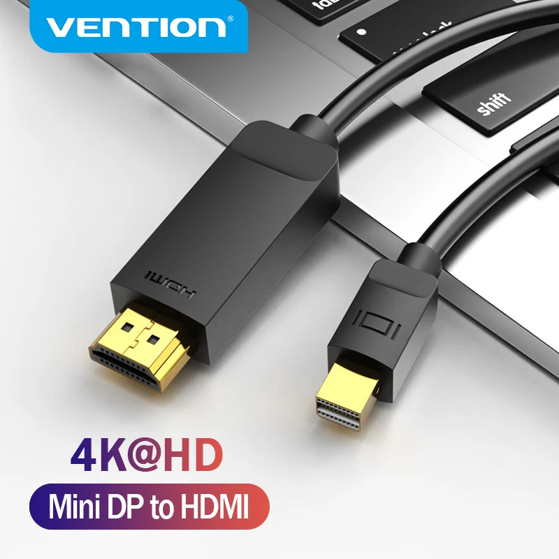 Vention Mini DisplayPort to HDMI Cable 4K Thunderbolt to HDMI Cable ...