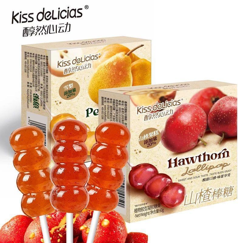 Gummy Boxed Gummy Marshmallow Gourd Lollipop Hawthorn ทั้งกล่อง Pear ...