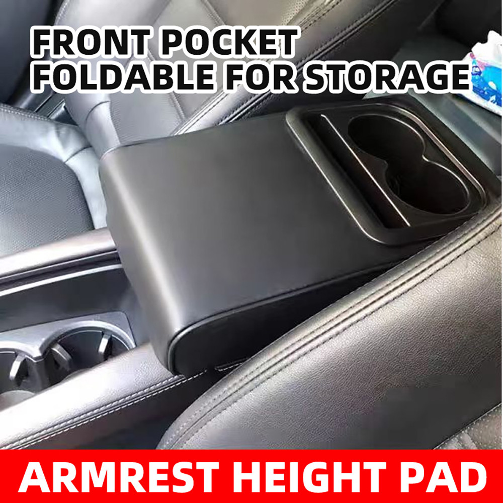 4 ใน 1 Universal Car Handrail กล่องเพิ่มความสูงเสื่อ, ที่วางแก้วน้ำ ...