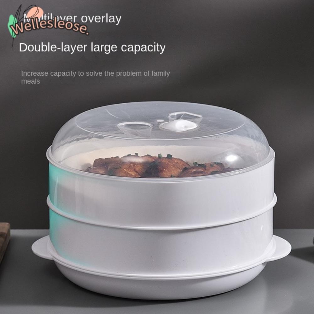 WELLE เตาอบไมโครเวฟพลาสติก Multi Layer Steamer Dumpling Container | Shopee Thailand