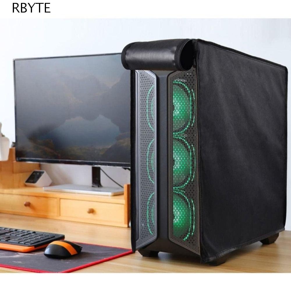 RBYTE ฝาครอบกันฝุ่นคอมพิวเตอร์, ผ้า Oxford Full Shielding Desktop Host Cover, ตู้ทนทานปกป้อง ...