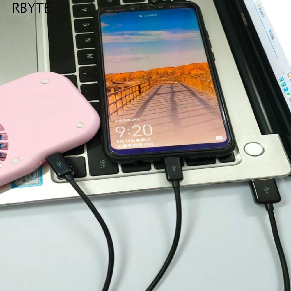 RBYTE 2 พอร์ตสาย MICRO USB, MICRO USB เป็น USB 2 พอร์ต Y Splitter สายชาร์จ, สายชาร์จ MICRO Y ...
