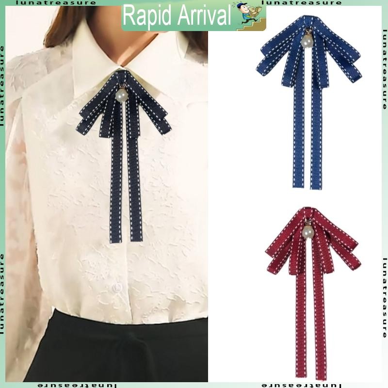 Lun ไวน์แดง Blacks Blue Neck Tie Sophisticated ซาติน Self Bowknot เข็ม ...