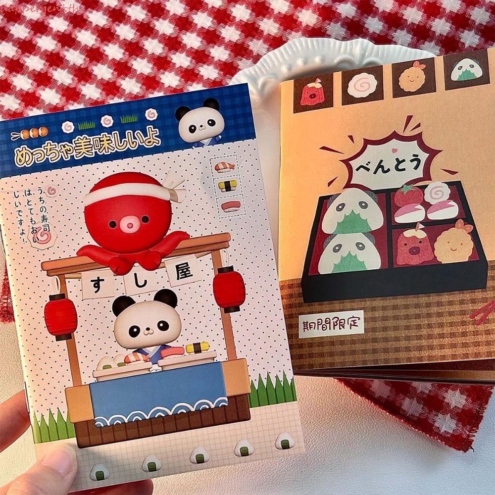 DAPPERGENT A6 หนังสือเล่มเล็กมือถือ, การ์ตูน 32 แผ่นโน้ตบุ๊คแบบพกพา, Creative Kawaii บันทึกสี ...