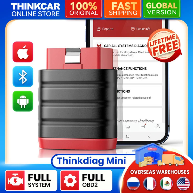 คิดคาร์ ThinkDiag Mini เครื่องสแกน OBD2 สำหรับรถยนต์ เครื่องมือวินิจฉัยรถยนต์ เครื่องอ่านรหัส ...