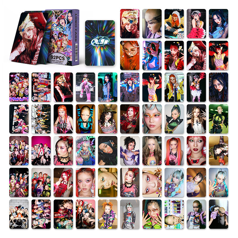 50-92pcs XG Holographic เลเซอร์ Lomo Card Kpop Photocards ซ้ายขวา ...