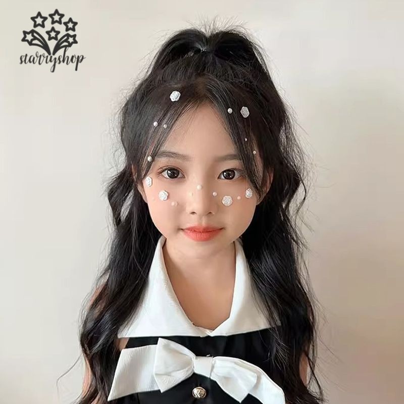 starryshopสติกเกอร์คริสตัลออโรร่าสีสันสดใส Shining 3D ตกแต่งใบหน้า DIY ...