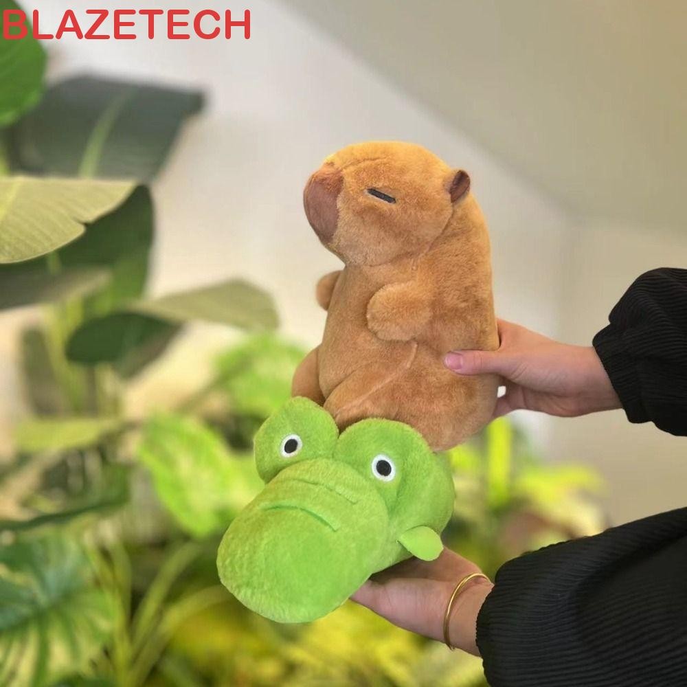 Blazetech Capybara ของเล่นตุ๊กตา, ขี่ห่านขี่จระเข้ Capybara อะนิเมะ Fluffy ของเล่น, สัตว์ตุ๊กตา ...