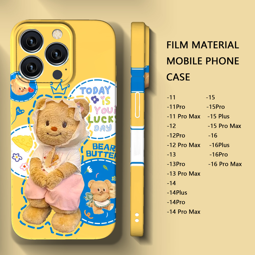 เคสมือถือแอปเปิ้ล น้องหมีเนย หมีเนย Butterbear iPhone 11 PRO MAX 12 13 14 PRO MAX 14lus 12pro 13 ...