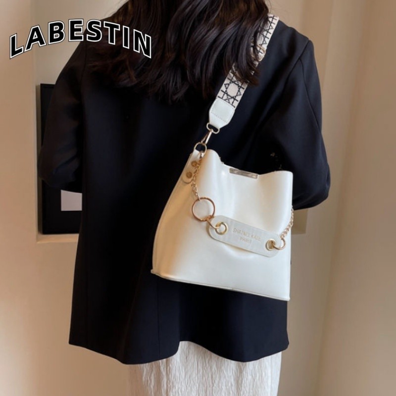 LABESTIN พรีเมี่ยมเนื้อความจุขนาดใหญ่พร็อพกระเป๋าใหม่ย้อนยุคไหล่กระเป๋า ...