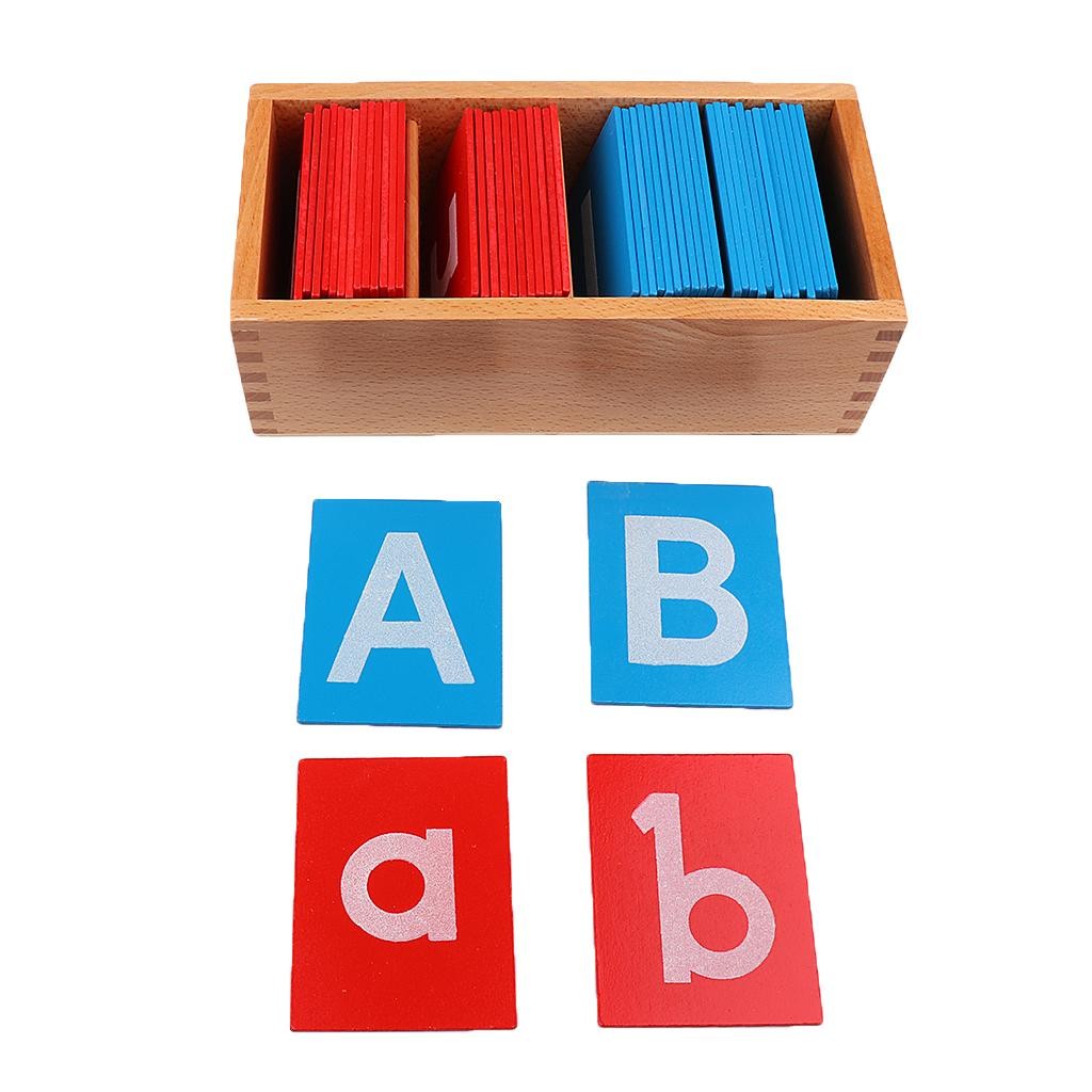 [Tachiuwa21] Kids Children Montessori Alphabets Preschool Teaching Aids ...