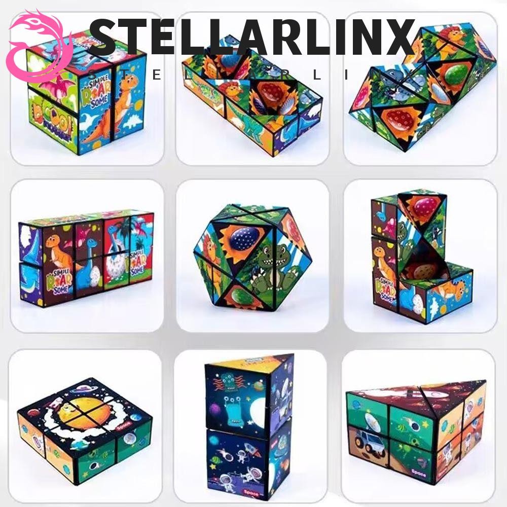 Stellarlinx Magic Cube, 3D หมุนสีสัน Intelligence Cube Magic ของเล่น ...