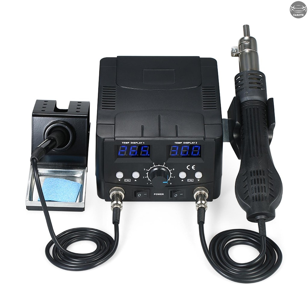 2 in 1 Digital SMD Rework สถานีบัดกรีอากาศร้อนบัดกรีเหล็กขาตั้ง ...