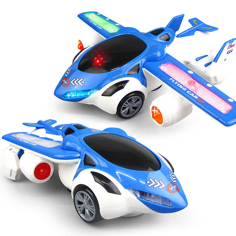 360 องศาหมุน Dancing Car Toy Police Car Electric Universal Deformation ...
