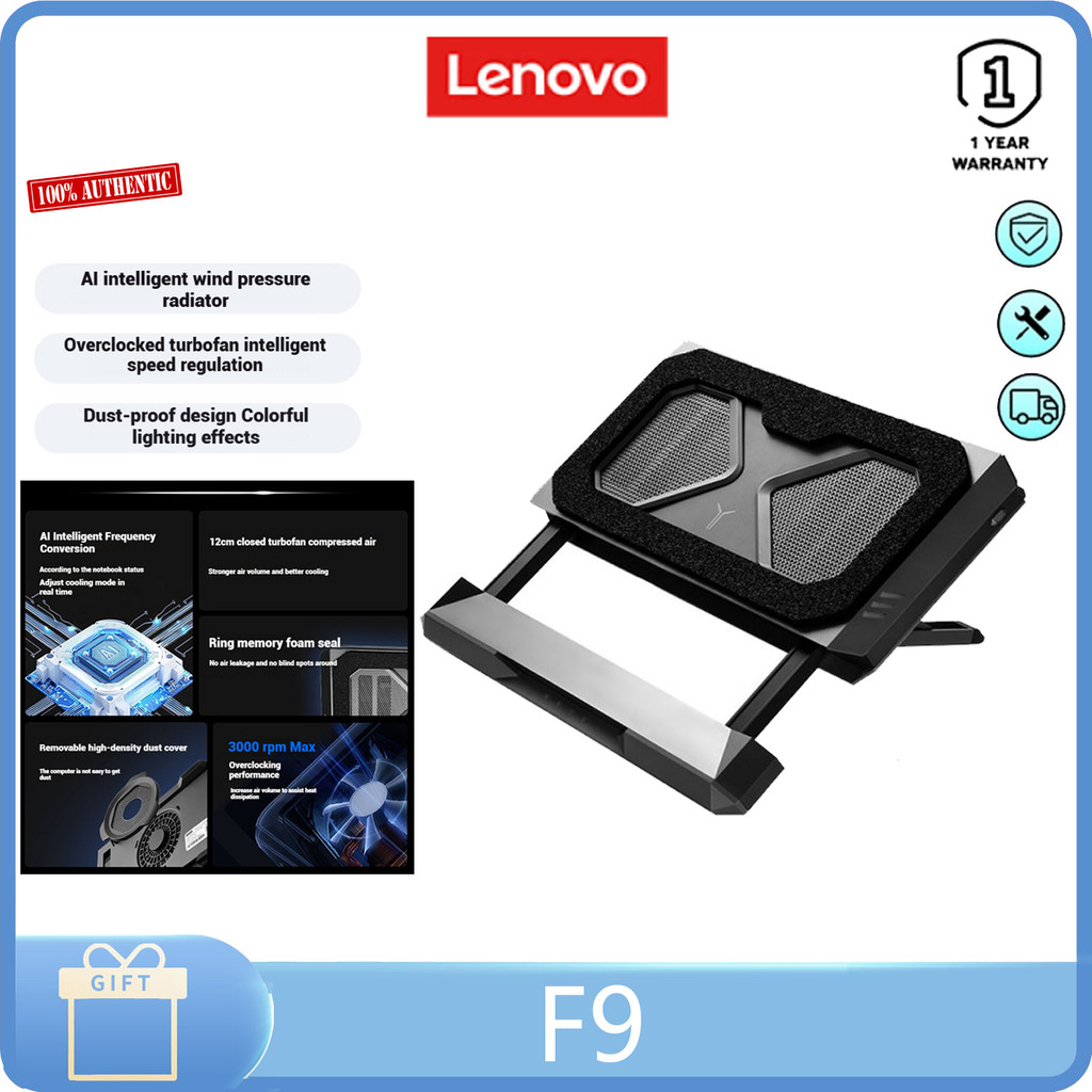 Lenovo F9 AI หม้อน้ําลมแรงดัน Laptop Booster ขายึดพัดลมระบายความร้อนสําหรับระบายความร้อนอย่างมี ...