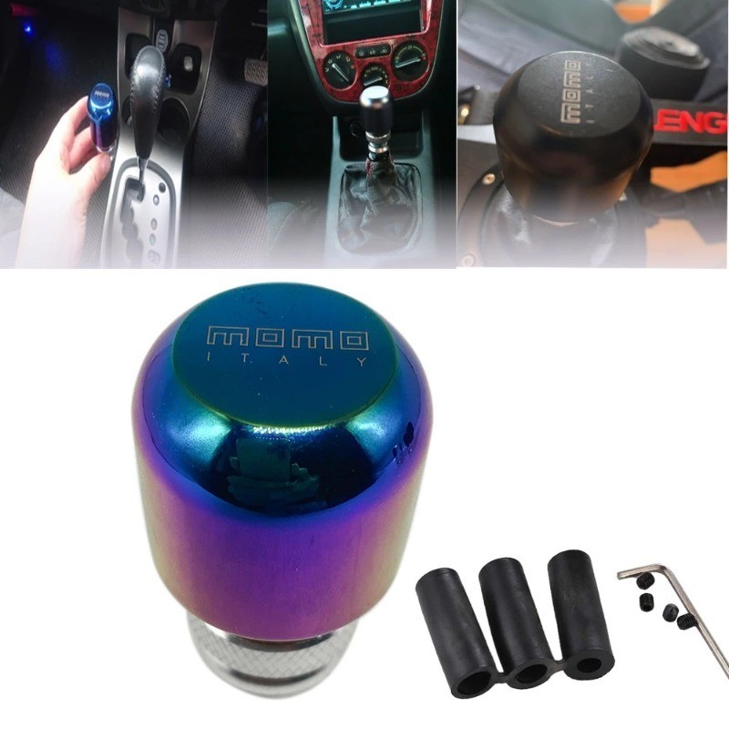 Momo JDM Universal เกียร์รถเกียร์ Shift Knob Retractable ปรับความยาวหัว ...