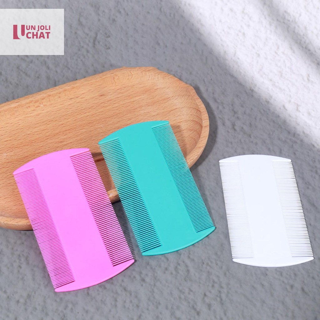 ดี 3 ชิ้น Double Sideb ด้านหัวเหาแบบพกพา Fine ฟันหัวเหาหมัด Nit Hairbs ...