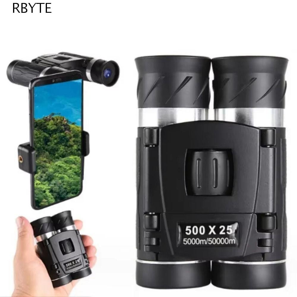 RBYTE HD ซูมกล้องส่องทางไกล, 500X25 Long-Distance Vision กล้องโทรทรรศน์กล้องส่องทางไกลแบบพกพา ...