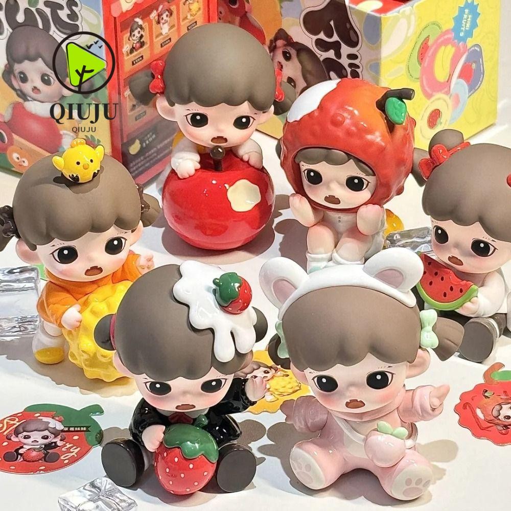 QIJU Baby Zoraa เครื่องประดับ, การ์ตูนมินิอะนิเมะตัวเลขตุ๊กตา, Popbean I Love Fruits Series ...