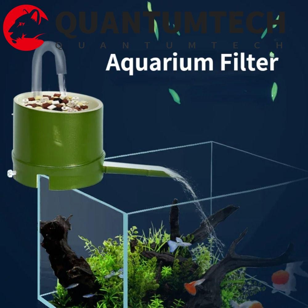 Quantumtech Aquarium กล่องกรอง,ติดผนังภายนอกถังปลา,เป็นมิตรกับสิ่งแวดล้อมหลอดไม้ไผ่ประเภท Top ...