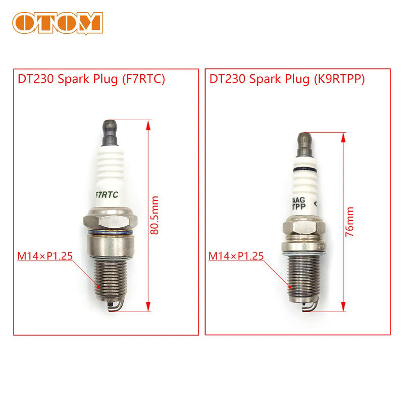 Mo OTOM DT230 Spark Plug F7RTC & K9RTPP Ignition Device For YAMAHA ...