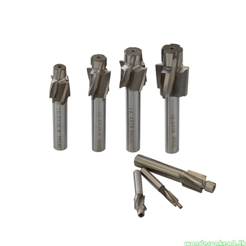 Wonderpakea2 7 ชิ้น M3 ถึง M12 Counterbore ชุด End Mill เครื่องตัดก้าน ...