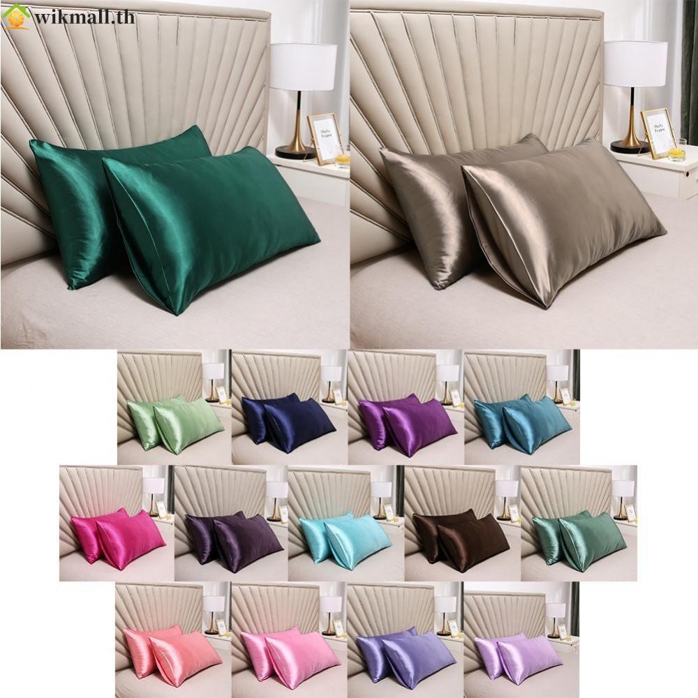 【WIK】Silk Pillow Case for Standard Pillows Sleep in Comfort with Silk ...