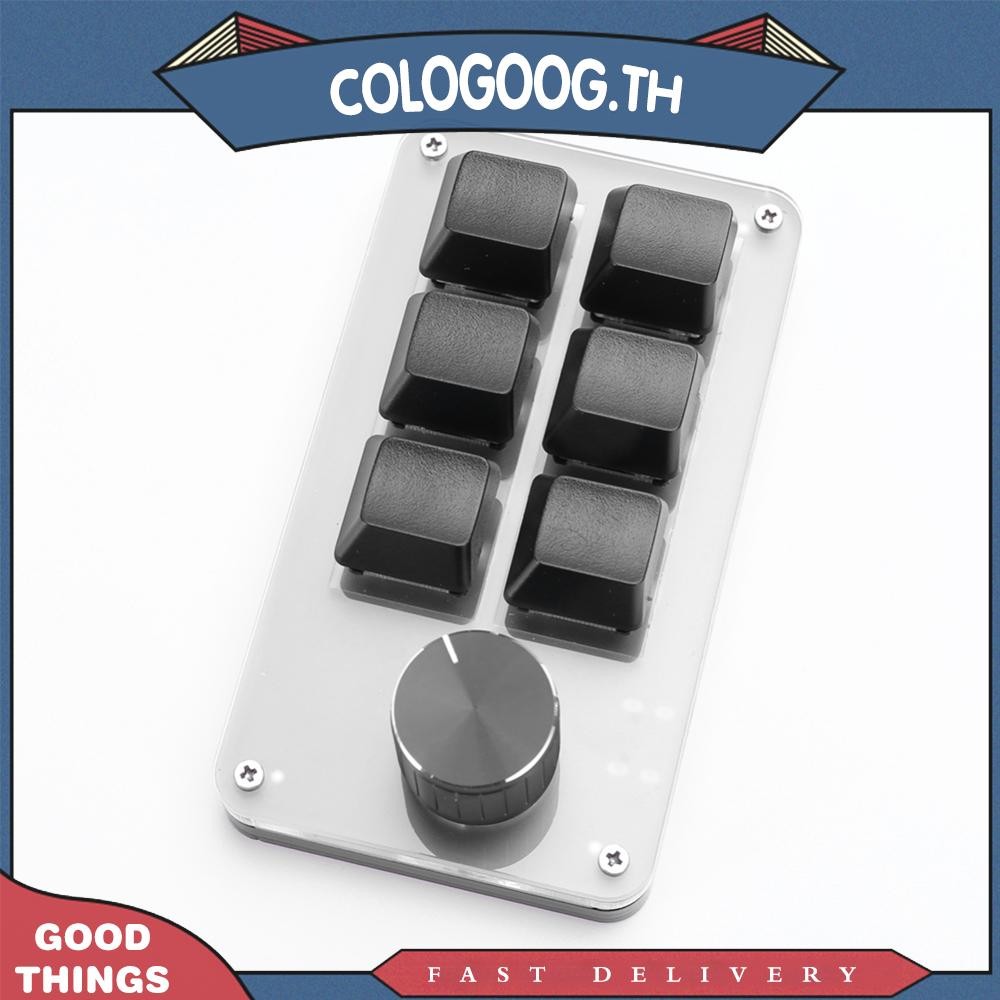 [colog.th] 6 Key 1 Knob Programming Macro Custom Knob Keyboard RGB ...