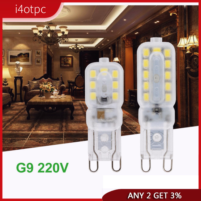 I4otpc 220V G9 LED ข้าวโพดหลอดไฟหรี่แสงได้ 3 W/5 W ประหยัดพลังงานสําหรับโคมไฟคริสตัลทางเดินโคมไฟ ...