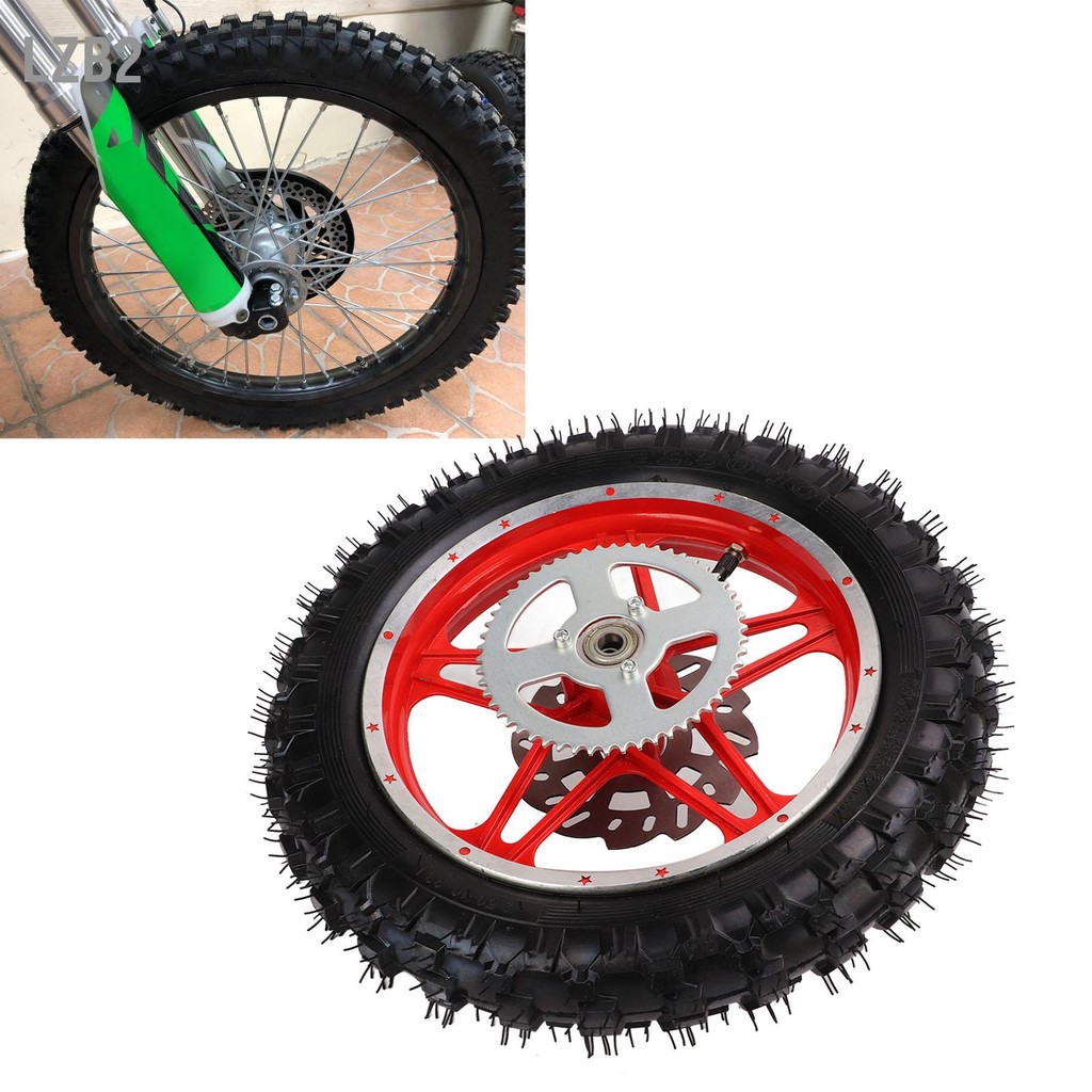 LZB2 2.5-10 นิ้ว ชุดยางริมล้อหลัง ไม่ลื่น สวมใส่ได้สำหรับรถจักรยานยนต์ออฟโรด จักรยานวิบาก ...