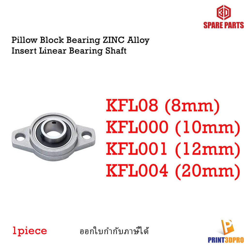 KFL08 KFL000 KFL001 KFL004 Pillow Block Bearing ZINC Alloy Insert ...