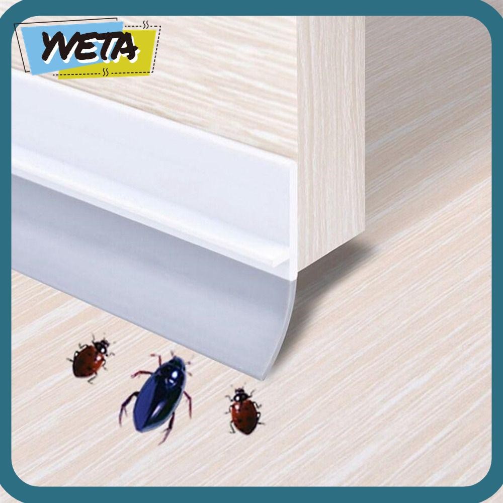 Yveta แถบซีลประตู, PVC Soundproof ประตู Draft Stopper, Self กาว Anti Collision ยืดหยุ่น ...
