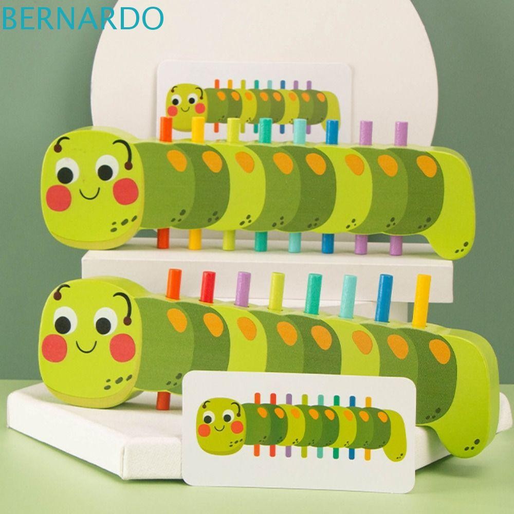 BERNARDO ปริศนาไม้, การ์ตูนสัตว์ Fine Motor Skills เกมจับคู่สี ...