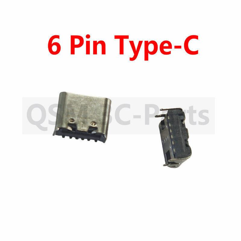 6 Pin Type-C แท่นชาร์จ USB Charger Port Jack Socket Connector 6Pins C ...
