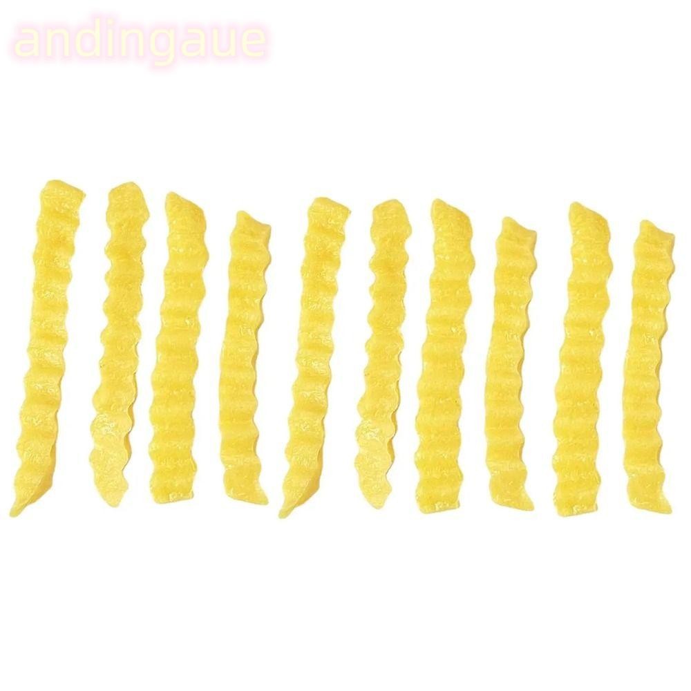 ANDIN 10 ชิ้น Wave Shape French Fries รุ่น,สีเหลืองหน้าต่างแสดงชิปปลอม ...