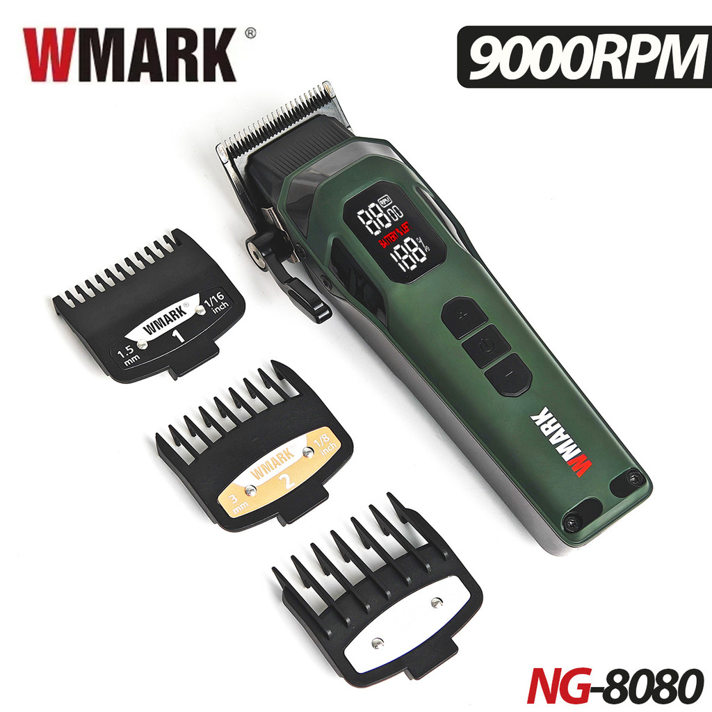 WMARK 9000RPM Hair Clipper NG-8080 ไฟฟ้าความเร็วสูง Clippers ชาร์จร้าน ...