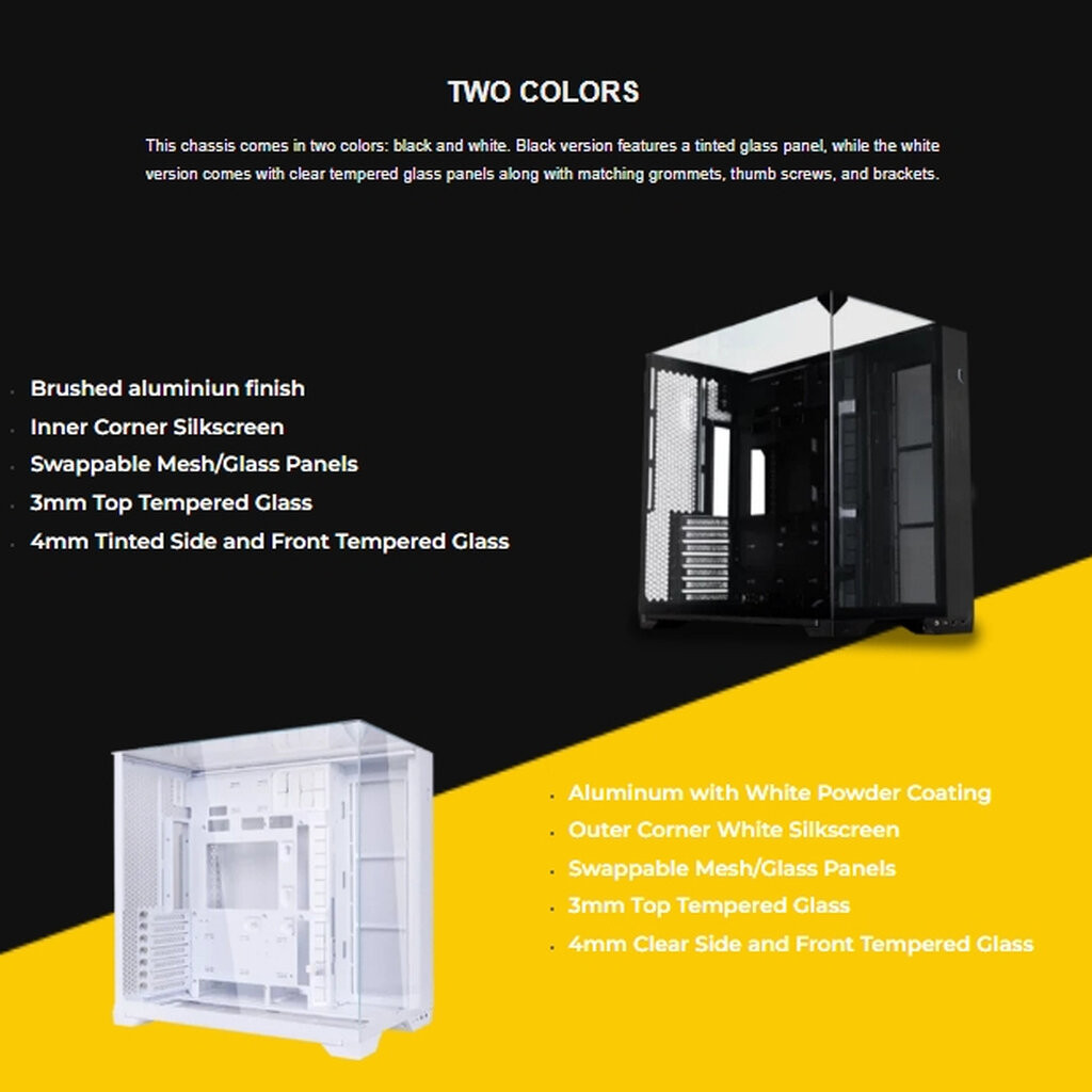 LIAN LI O11 VISION Compact Black (O11VPX) Dual Mode Mid-Tower ATX Case ...