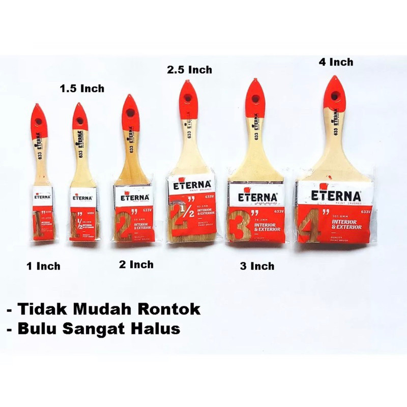 Eterna BRUSH CLEAN PAINT TOOLS ETERNA PAINT BRUSH PAINT BRUSH | Shopee ...