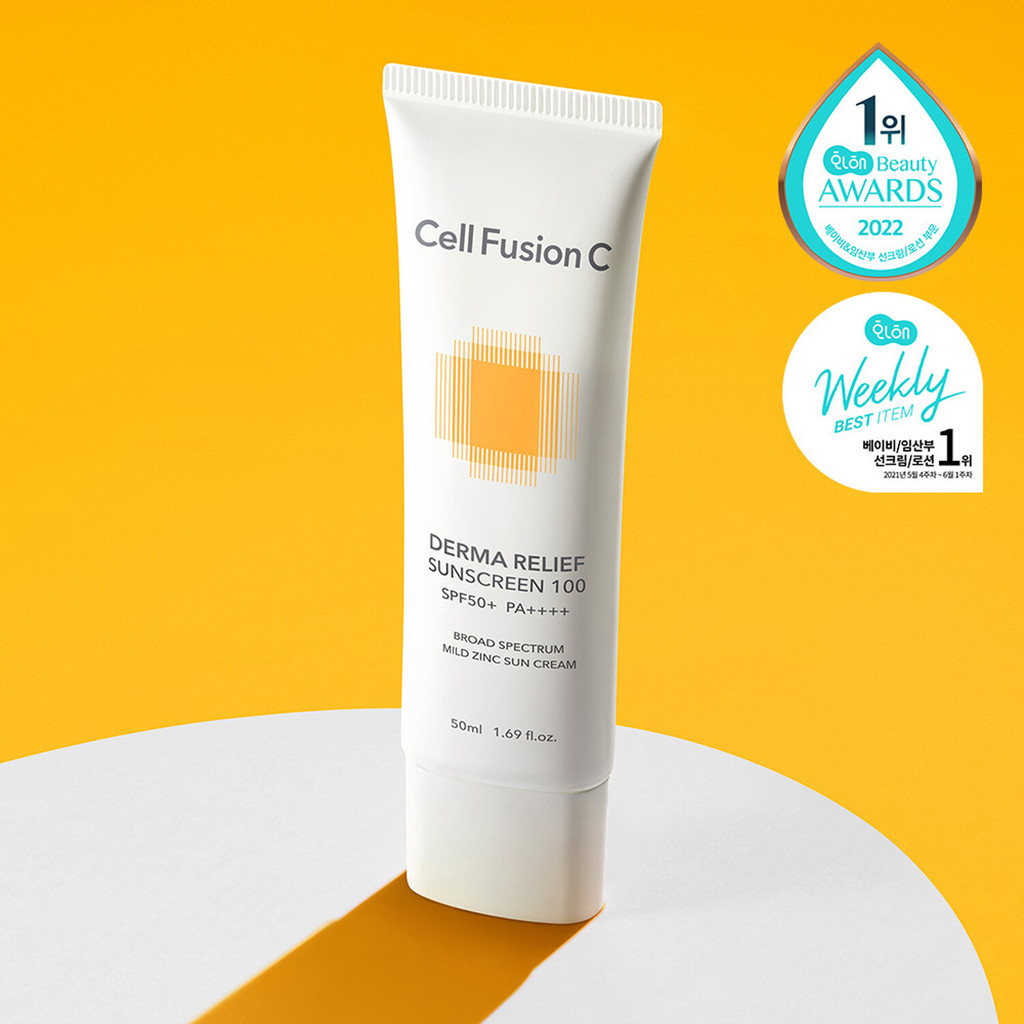 [Olive Young] Cell Fusion C Derma Relief Sunscreen 100 SPF50+/PA ...