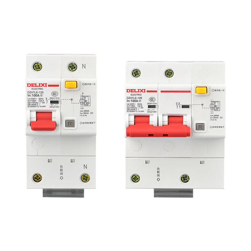 Dixi ELCB RCBO RCD Earth Leakage Circuit Breaker DZ47LE 4P 80A 100A 125A 1P 1P + N 2P 3P + N 3P ...